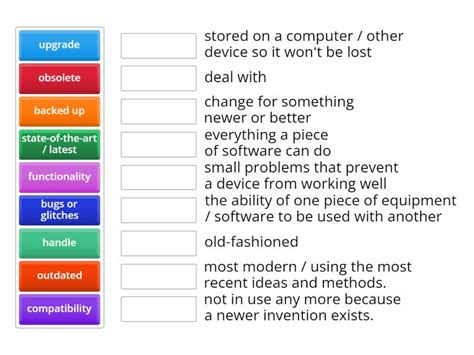 8cex4vocabulary Technology Synonymshn4 Match Up