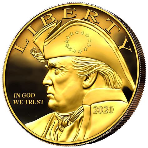 2020 Patriot Trump Eagle Collectible Gold Coin For Maga Trump Supporter