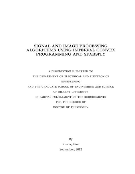 signal and image processing algorithms using interval convex