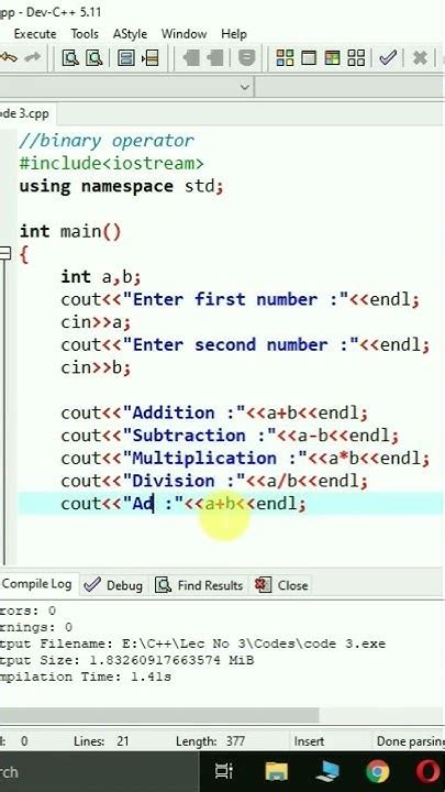 Arithmetic Operators In C Program C Programming Language C Plus