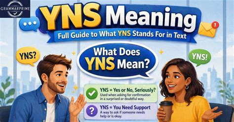 Yns Meaning What It Means And How To Use It In Texts In 2026