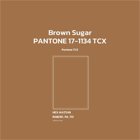 About Pantone 17 1134 Tcx Brown Sugar Color Color Codes Matching