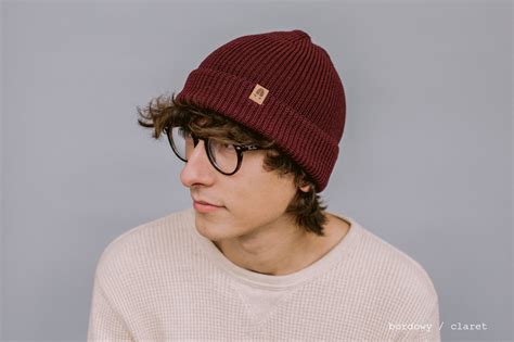 JeleŃ Wełniana Czapka 100 Wełny Merino