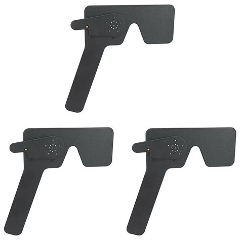 3x Professional Ophthalmic Lorgnette 17 Pinhole Vision Test Black