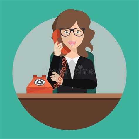 Support Service Concept Technical Support Assistant In Office Stock Illustration Illustration