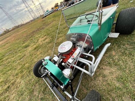 1927 Ford T Bucket Hot Rod Rat Rod No Reserve Convertible Green Rwd Automatic For Sale