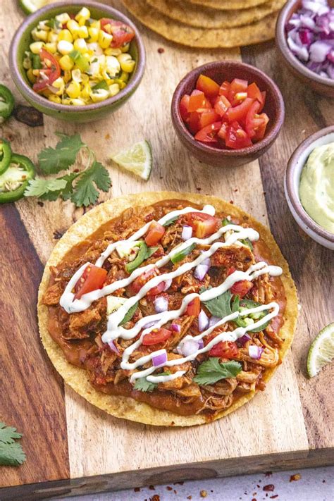 Tostadas De Tinga Chicken Tinga Tostadas Chili Pepper Madness