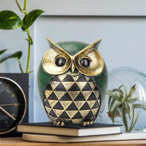Leekung Owl Statue For Home Decor Accentsowl Decor For Modern Bathroom