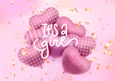 Its A Girl Backgrounds Illustrations Royalty Free Vector Graphics
