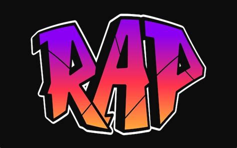 Premium Vector Rap Single Word Letters Graffiti Style