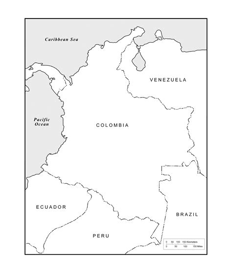 Columbia Map Outline