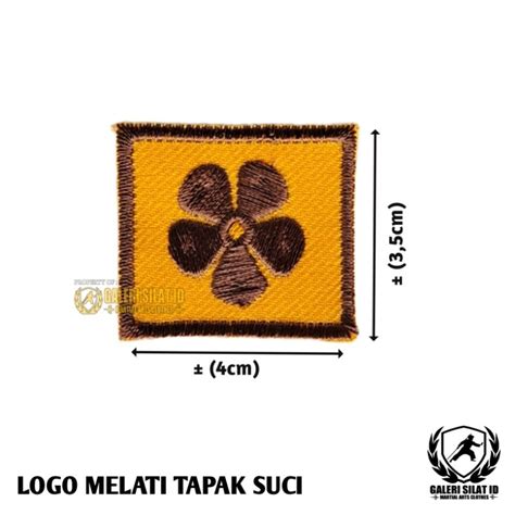 Jual Logo Bordir Melati Tapak Suci Bet Tingkatan Siswa Pencak Silat Tapak Suci Putra