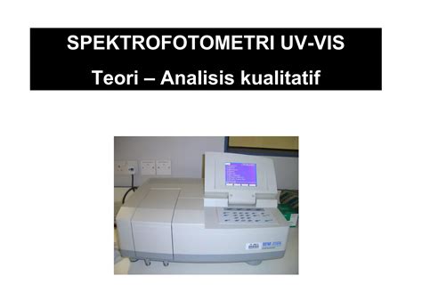 Kimia Farmasi Analisis Spektro Uv Vis Ppt