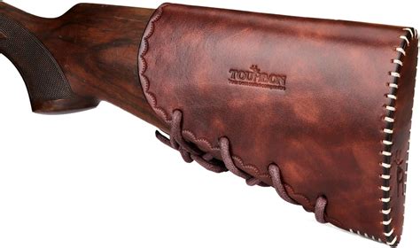 Tourbon Leather Recoil Pad Buttstock Sleeve Shotgun Cheek Rest With 5