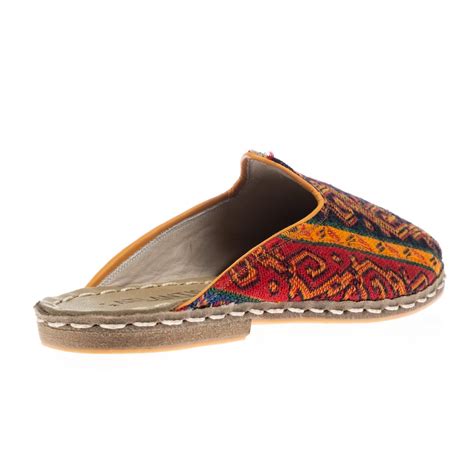 Mens Kilim Slippers Turkish Slippers For Men Atlantis Handmade
