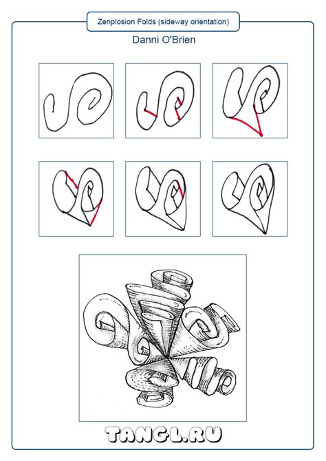 Zenplosion Folds Sideway Orientation все танглы в одном месте