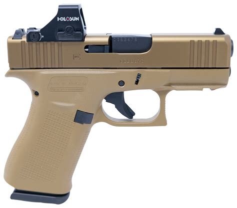 Glock 43x Mos Semi Auto Pistol With Holosun 407k 6 Moa Red Dot Bass