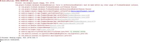 Android Databaseexception On Using Getuid Function In Firebase