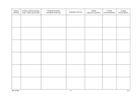 Deník Kontrol Bozp Sevtcz