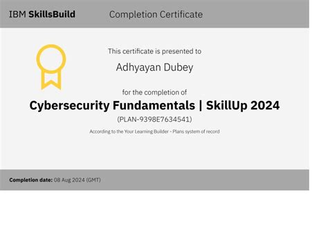 Adhyayan Dubey On Linkedin Cybersecurity Ibm Skillsbuild Professionalgrowth Techjourney