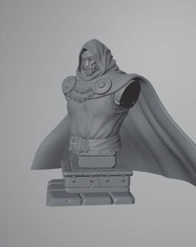 3d Printed Dr Doom Bust By Danny Tituaña Pinshape