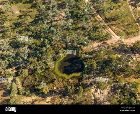 Drone Aerial Of Part Of The Reward Diggings Sapphire Mining Leases