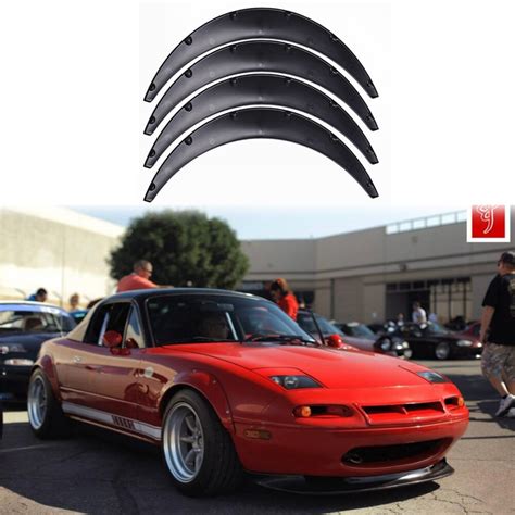 35 Fender Flares Extra Wider Wheel Arches Body Kit Black For Mazda