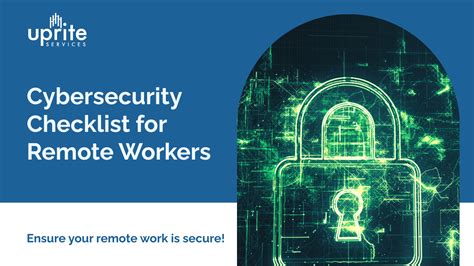 Free Cybersecurity Checklist For Remote Work Uprite