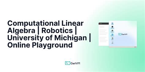 Computational Linear Algebra Robotics University Of Michigan