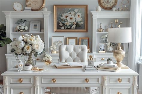 Professional Office Setup With Executive Desk And Conference Table