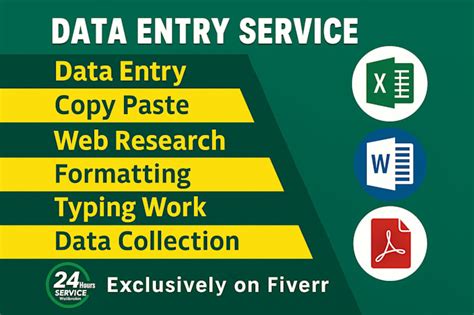 Do Accurate And Efficient Data Entry By Norzahirahh Fiverr