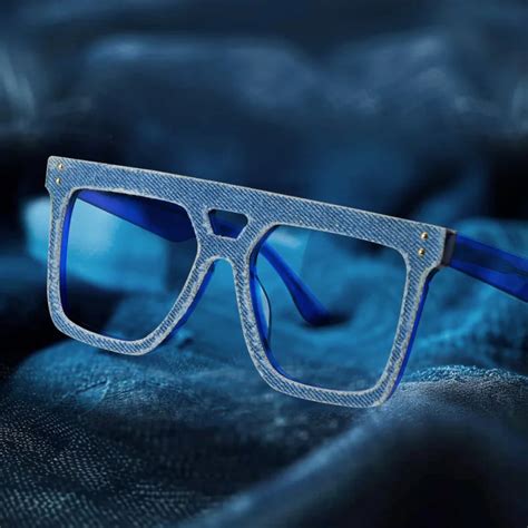 Rubin Denim Glasses Blue Jean Frame Eyeglasses