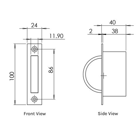 Edge Pulls Collection Edge Pull With Large Semi Circle Pull In Satin Brass Ada Friendly By