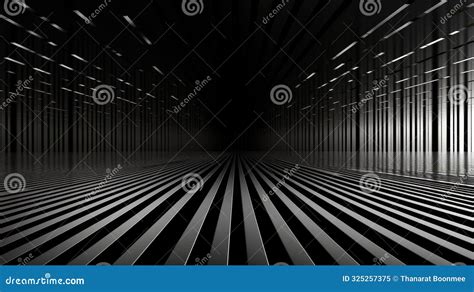 Abstract Barcode Scanlines Design With High Contrast Black And White