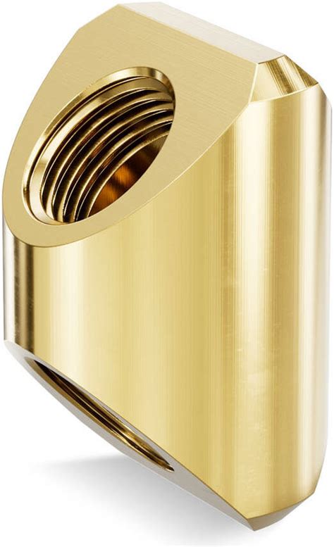 Ek Quantum Torque Static Ff 90° Adapter Fitting With Two Female G1 4 Threads 4 5mm Thread