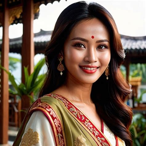 Premium Photo Bruneian Woman From Brunei Darussalam Typical National Citizen