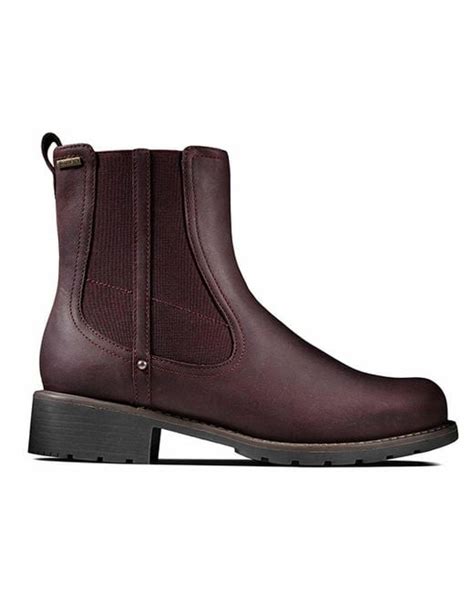 Clarks Orinoco On Gtx Burgundy Boots In Brown Lyst Uk