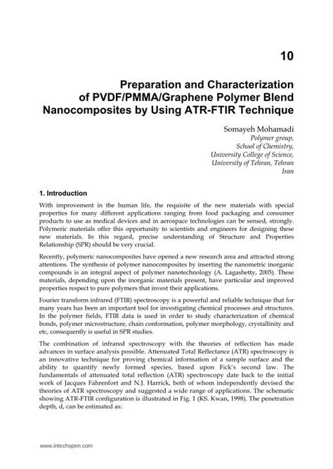 Pdf Preparation And Characterization Of 10 Preparation And Characterization Of Pvdfpmma