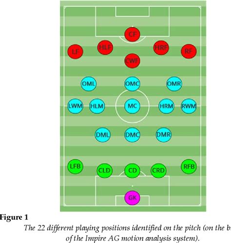 Professional Soccer Field Positions