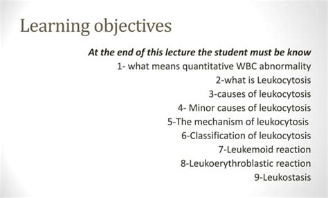 Abnormalities In Leukocyte Number Ppt