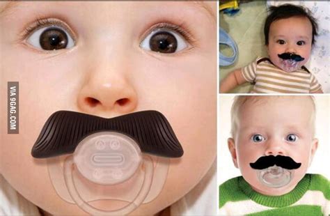 Mustache Pacifier 9gag