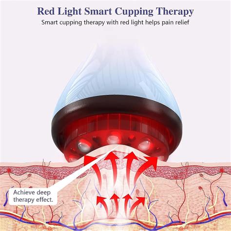 15 Level Smart Cupping Therapy Massager With Red Light Therapymulti