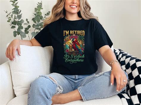 Im Retired Its 5 Oclock Everywhere Png Digital File Tropical Parrot