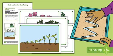 Eyfs Plants And Growing Mark Making Image Reveal Twinkl