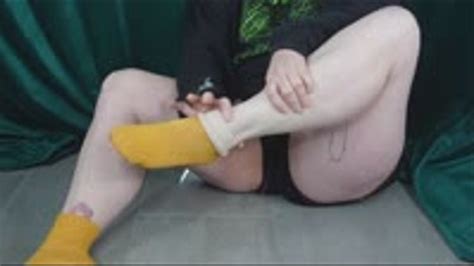 Spraining Ankle Trying To Do Yoga In Yellow Ankle Socks And Hopping Away After Wmv 720 Deanna