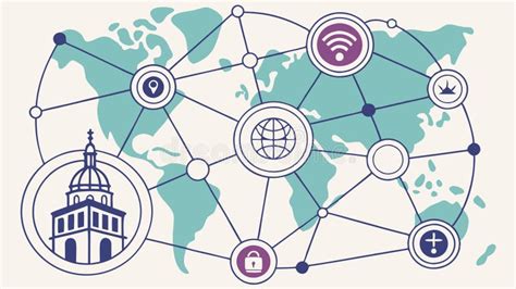 Global Network Connection Worldwide Communication And Tech Illustration Vector Design