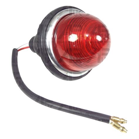 Red Dome Round Tail Light Lamp For Vintage Taxi Car Caravan Motor
