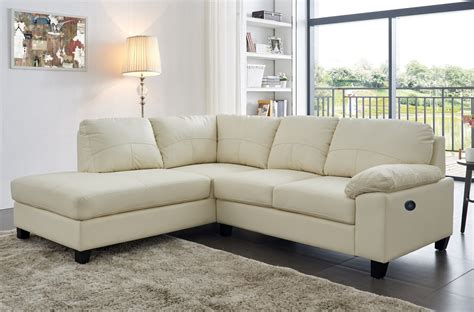 White Leather L Shaped Couch Pendragon Italian Leather Corner Sofa