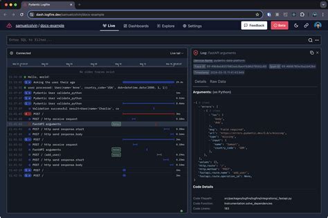 pydantic logfire 简介 pydantic旗下 logfire 官方文档