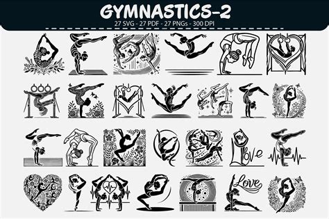 Gymnastics Vector Set 27 Designs Graphic By Digitalarthome41
